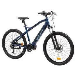 E-Bike Tretwerk "Commander" E-Bikes Gr. 50cm, 27,5 Zoll (69,85cm), blau Pedelec, Elektrofahrrad für Damen u. Herren, MTB