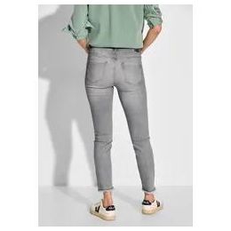 Slim-fit-Jeans Cecil Gr. 33, Länge 28, grau (light grey stone wash) Damen Jeans in grauer Waschung