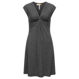 Wickelkleid Ragwear "Comfrey" Gr. XXL (44), Normalgrößen, grau (dunkelgrau) Damen Kleider stylisches Sommerkleid mit tiefem V-Ausschnitt