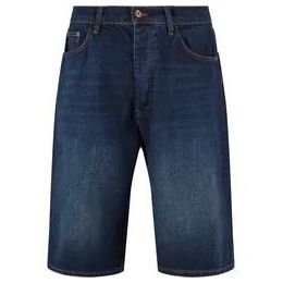 Stoffhose Rocawear "Rocawear Herren Rocawear FRI Baggy Fit Jeansshort" Gr. W38, Normalgrößen, blau (dunkelblau washed), Herren, 100% Baumwolle, unifarben, Hosen