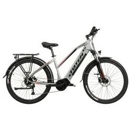 E-Bike Totem "XPL-650" E-Bikes Gr. 46cm, 27,5 Zoll (69,85cm), silberfarben (silber) Pedelec, Elektrofahrrad für Herren