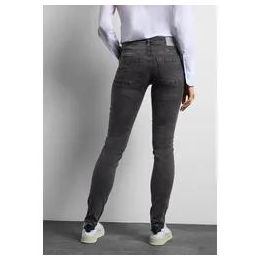 Slim-fit-Jeans Street One Gr. 34, Länge 34, grau (authentic grey wash) Damen Jeans Middle Waist