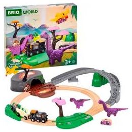 Spielzeugeisenbahn-Erweiterung Brio "Brio WORLD, Dinosaurier Abenteuer-Set" Spielzeugeisenbahn-Erweiterungen bunt Kinder FSC- schützt Wald - weltweit