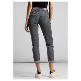 Comfort-fit-Jeans Street One Gr. 31, Länge 30, grau (steel grey net wash) Damen Jeans 5-Pocket-Style