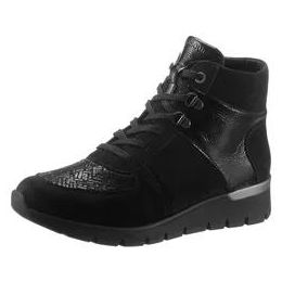 Waldläufer Schnürboots WALDLÄUFER "K-RAMONA-Soft" Gr. 7 (40,5), schwarz Damen Schuhe mit Orthotritt-Ausstattung und K-Weite (=extraweit)