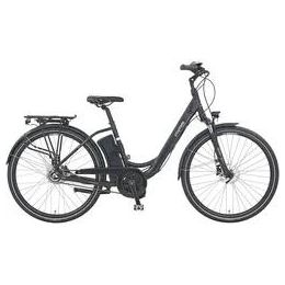 E-Bike Prophete "City" E-Bikes Gr. 46cm, 28 Zoll (71,12cm), schwarz Pedelec, Elektrofahrrad für Damen u. Herren