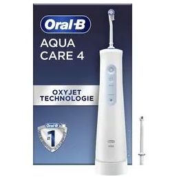 Munddusche Oral-B "AquaCare 4" Mundduschen weiß (weiß/blau) Kabellose mit Oxyjet-Technologie