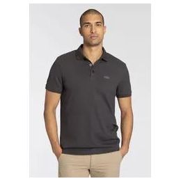 Poloshirt Bruno Banani Gr. XXL (60/62), grau (anthrazit) Herren Shirts mit besonderer Materialstruktur