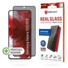 Displex Displayschutzglas "Privacy Glass FC - Samsung Galaxy S22/S23" Displayfolien farblos (transparent)