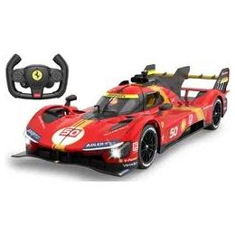 RC-Auto Jamara "Ferrari 499P 1:14 rot 2,4GHz Tür manuell" Fernlenkfahrzeuge rot Kinder im Maßstab 1:14, mit LED Beleuchtung