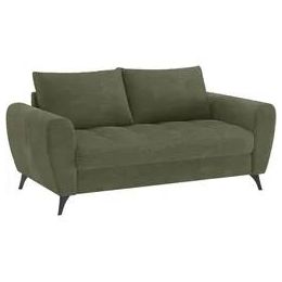 2,5-Sitzer Home Affaire "Blackburn II" Sofas Gr. B/H/T: 180cm x 71cm x 90cm, Cord, grün (stripes 8641 grün) Mit Kaltschaumpolsterung bis 140 kg belastbar