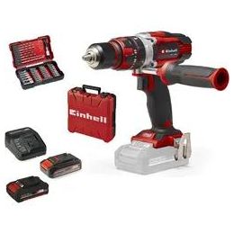 Akku-Schlagbohrschrauber Einhell "»TE-CD 18/48 Li-i Kit«", rot (rot,schwarz), B:215mm H:197mm L:223mm, Bohrmaschinen, Power X-Change, Inkl. 2 Akkus, Koffer und Zubehör