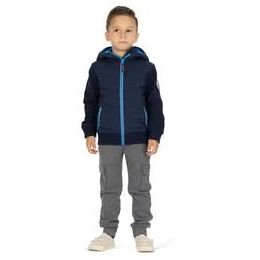 SALT & PEPPER Outdoorjacke SALT AND PEPPER "Outdoor", Jungen, Gr. 128, blau, 100% Polyester, kariert, casual, ohne Ausschnitt, Jacken, mit tollen Farbkontrasten