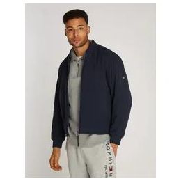 Bomberjacke Tommy Hilfiger "TECH BOMBER" Gr. L, blau (desert sky) Herren Jacken mit wasserabweisendem Reißverschluss