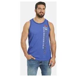 Tanktop Jan Vanderstorm "Doppelpack TIDEMAN" Gr. XXL, blau (wollweiß blau) Herren Tops mit seitlichen Schlitzen