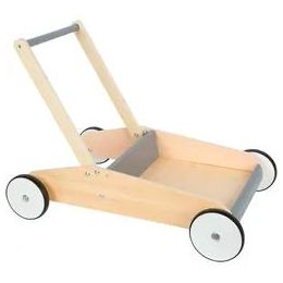 Lauflernwagen Small Foot "schiefergrau", grau, Lauflernhilfen, KinderB:40,5cm H:45,5cm T:62cm, Holz, Metall, B:40,5cm H:45,5cm T:62cm