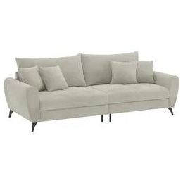 Big-Sofa Home Affaire "Blackburn II" Sofas Gr. B/H/T: 260cm x 71cm x 108cm, Microfaser 2, beige (novaclean avanti 6 taupe) Mit Kaltschaumpolsterung bis 140 kg belastbar