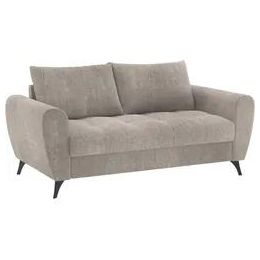 2,5-Sitzer Home Affaire "Blackburn II" Sofas Gr. B/H/T: 180cm x 71cm x 90cm, Veloursstoff, grau (dolce 4 taupe) Mit Kaltschaumpolsterung bis 140 kg belastbar