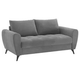 2,5-Sitzer Home Affaire "Blackburn II" Sofas Gr. B/H/T: 180cm x 71cm x 90cm, Microfaser 1, grau (memphis 20 stone) Mit Kaltschaumpolsterung bis 140 kg belastbar