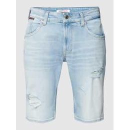 Tommy Jeans Jeansshorts im Used-Look Modell 'RONNIE'