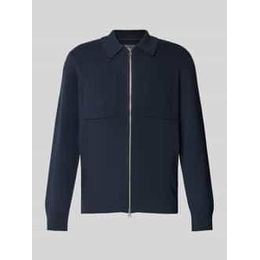 Marc O'Polo Regular Fit Strickjacke aus reiner Baumwolle mit aufgesetzten Brusttaschen