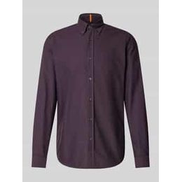 BOSS Orange Regular Fit Freizeithemd mit Button-Down-Kragen Modell 'Rickert'