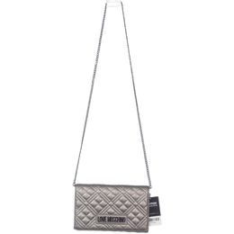 Love Moschino Damen Handtasche, silber, Gr.