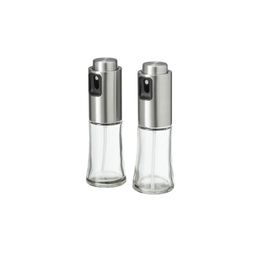 KHG &Ouml;l- und Essigspender &brvbar; silber &brvbar; Edelstahl, Glas &brvbar; Ma&szlig;e (cm): H: 10,5 &Oslash;: [5.0] &raquo; Sconto