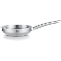 Bratpfanne Fissler "Fissler Pure Collection Pfanne 20cm", silber (silberfarben), B:22cm H:8,5cm L:40,5cm Ø:20cm, Pfannen, Superthermic Boden, backofengeeignet (bis 230C), Made in Germany