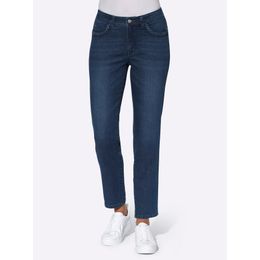 5-Pocket-Jeans Casual Looks Gr. 20, Kurzgrößen, blau (blue-stone-washed) Damen Jeans