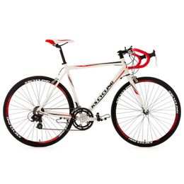 KS-Cycling KS CYCLING Rennrad »Euphoria« 14 Gang Shimano RD-A 050 Schaltwerk Kettenschaltung für Damen und Herren, Kettenschaltung weiß
