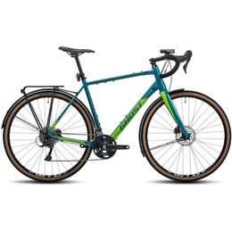 GHOST Fitnessbike »Road Rage EQ AL« 18 Gang Shimano Sora RD-R3000 Schaltwerk Kettenschaltung für Damen und Herren, Kettenschaltung limette-petrol