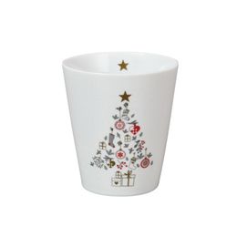 Krasilnikoff Happy Mug Weihnachtsbecher Christmas Tree, 330 ml