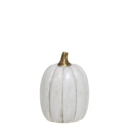 Chic Antique Deko Kürbis mit Gold skandinavische Deko Online Shop