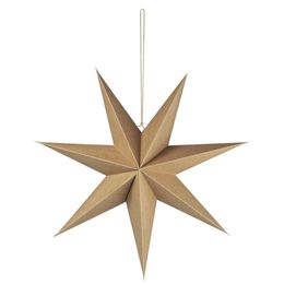 IB Laursen Weihnachtsdeko Stern Stella aus Papier, Ø 60 cm, Braun