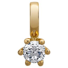 OROLINO Kettenanhänger »Gold 585 mit natürlichem Brillant 0, 25 ct.« () gelb one-size Klassischer Diamant-Anhänger aus echtem 585 Gold