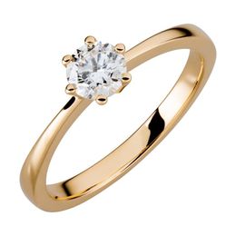 OROLINO Fingerring »Gold 750 mit natürlichem Brillant 0, 50ct.« gelb 056 (17,8) Zeitloser Diamant-Ring aus echtem 750 Gelbgold