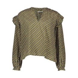 Pepe Jeans Bluse in Dunkelblau/ Gelb - 83% | Gr&ouml;&szlig;e XL | Damen-blusen