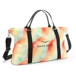 Sporttasche Venice Beach Gr. B/H/T: 54cm x 34cm x 17cm, bunt (grün-orange) Taschen große Umhängetasche, Weekender, Strandtasche mit Druck VEGAN