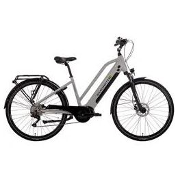 E-Bike SAXONETTE "Premium Sport (Trapez)" E-Bikes Gr. 50cm, 28 Zoll (71,12cm), silberfarben Pedelec, Elektrofahrrad für Damen