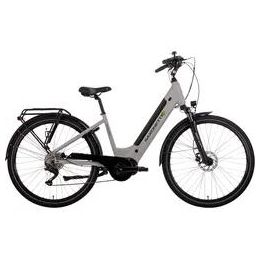 E-Bike SAXONETTE "Premium Sport (Wave)" E-Bikes Gr. 45cm, 28 Zoll (71,12cm), silberfarben Pedelec, Elektrofahrrad für Damen u. Herren