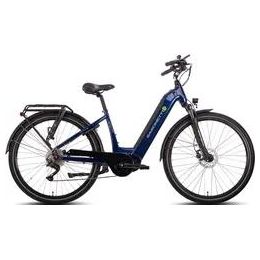 E-Bike SAXONETTE "Quantum Sport Wave" E-Bikes Gr. 50cm, 28 Zoll (71,12cm), blau (nachtblau) Pedelec, Elektrofahrrad für Damen u. Herren