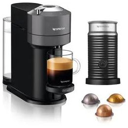 De'Longhi NESPRESSO Kapselmaschine "Vertuo Next ENV 120.GY von DeLonghi, Dark Grey" Kaffeemaschinen inkl. Aeroccino Milchaufschäumer im Wert von UVP € 75,- grau Bestseller