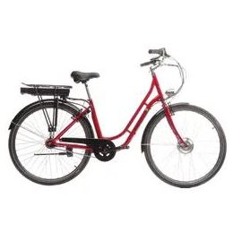 E-Bike SAXONETTE "Fashion Plus 2.0" E-Bikes Gr. 45cm, 28 Zoll (71,12cm), rot (ruby red) Pedelec, Elektrofahrrad für Damen u. Herren