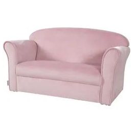 Kindersofa Roba "Lil Sofa" Sofas Gr. B/H/T: 78cm x 43cm x 39cm, Samt, bunt (rosa/mauve) Kinder mit Armlehne