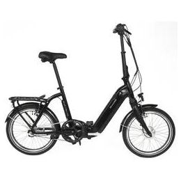 E-Bike Allegro "Andi 3 Plus 374" E-Bikes Gr. 42cm, 20 Zoll (50,80cm), schwarz Pedelec, Elektrofahrrad für Damen u. Herren