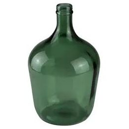 Bodenvase AM Design, grün, B:27,00cm H:42,00cm T:27,00cm, Glas, Vasen, mundgelasen, Höhe 42 cm