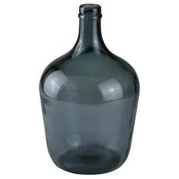 Bodenvase AM Design, blau (dunkelblau), B:27,00cm H:42,00cm T:27,00cm, Glas, Vasen, mundgelasen, Höhe 42 cm