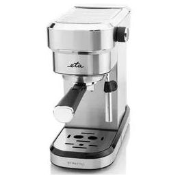 2THETA ETA Espressomaschine "STRETTO ETA21890000" Kaffeemaschinen Slim-Design, 1350 W, Wassertank 750 ml, Pumpendruck bis 15 Bar silberfarben (edelstahlfarben)