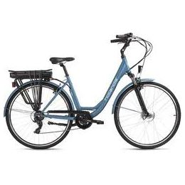 E-Bike HOLLANDIA "Lido" E-Bikes Gr. 49cm, 28 Zoll (71,12cm), blau (petrol) Pedelec, Elektrofahrrad für Damen u. Herren